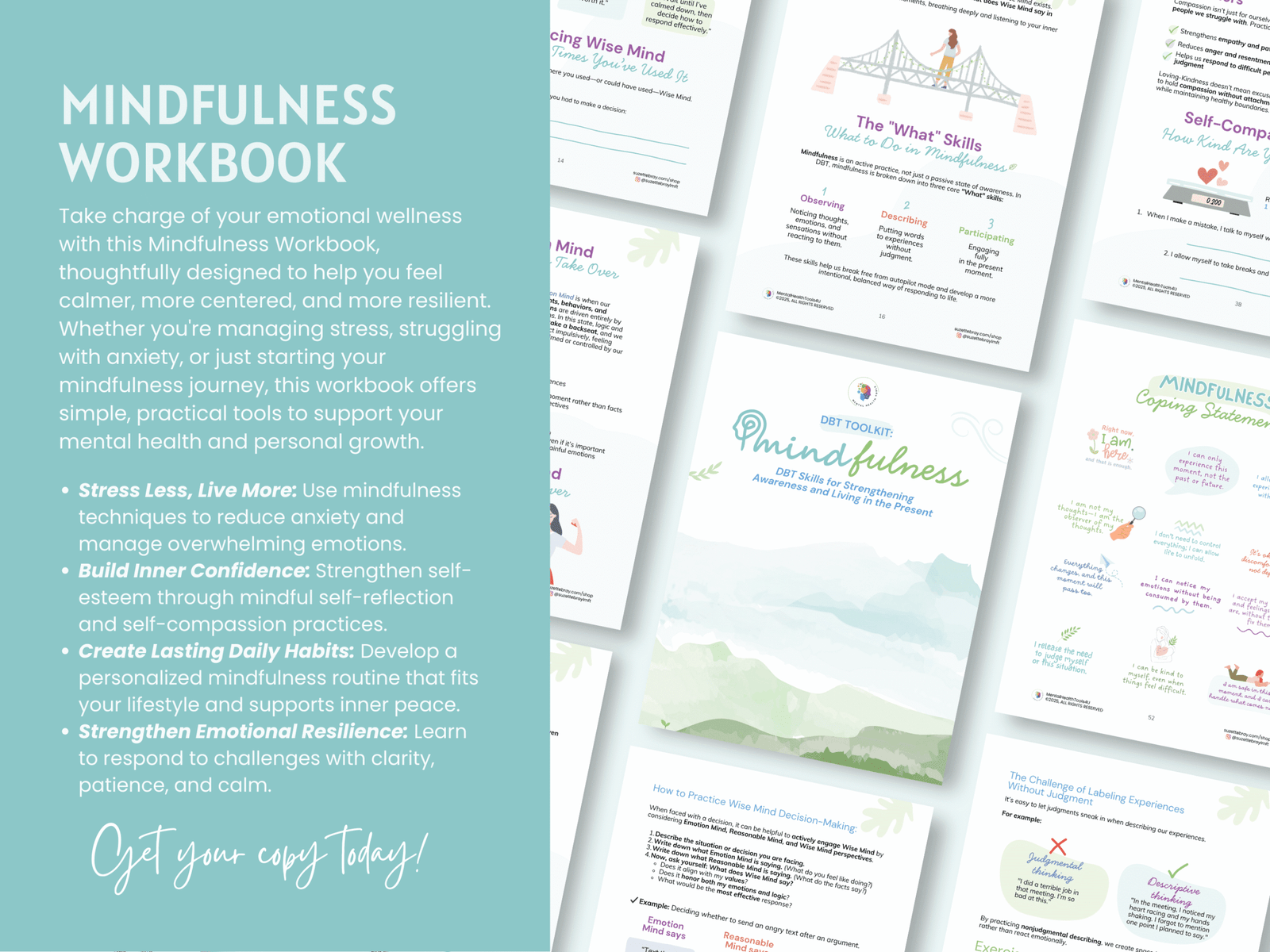 Mindfulness Workbook for Strengthening Awareness & Living in the ...