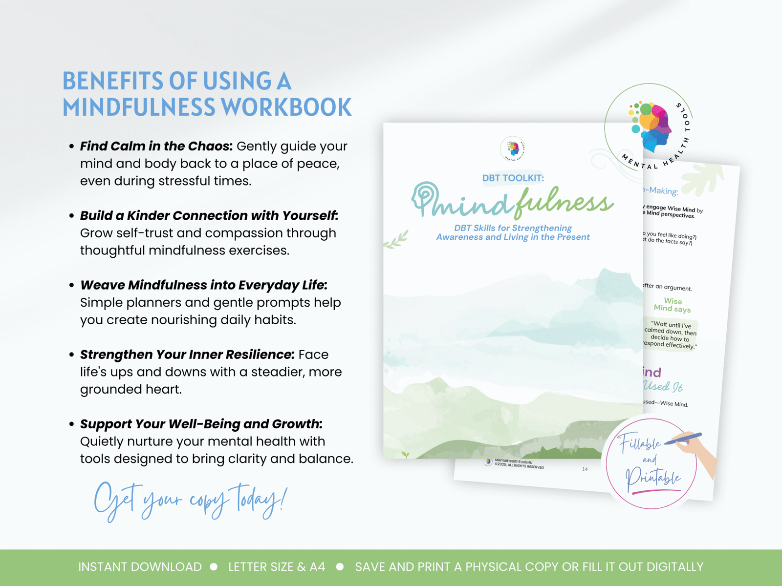 Mindfulness Workbook for Strengthening Awareness & Living in the ...